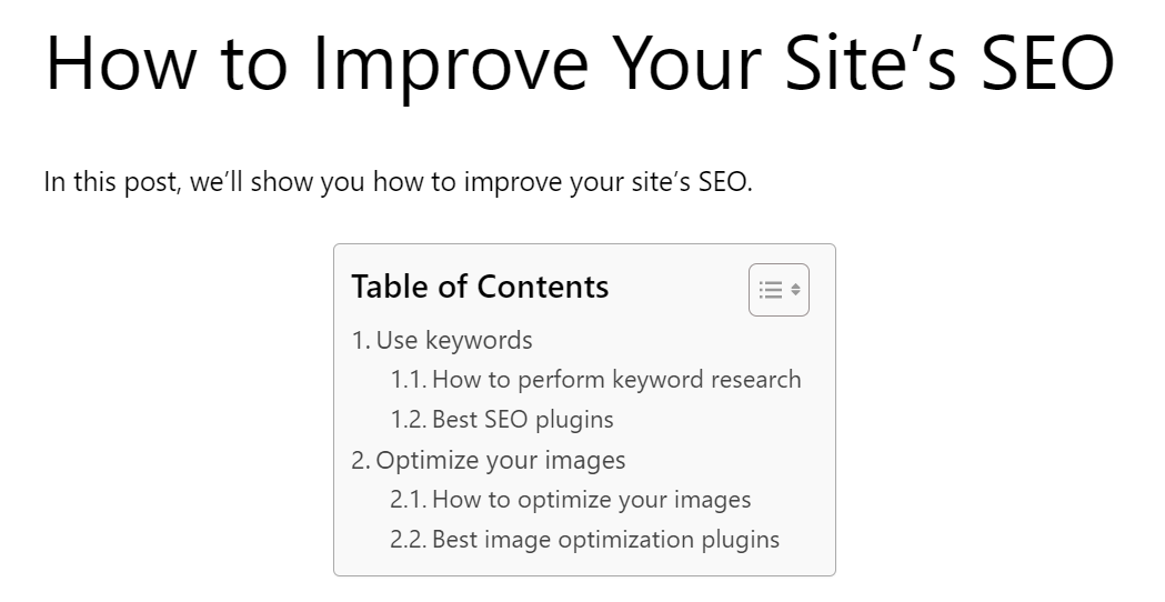 How to Add a Table of Contents in WordPress (3 Ways) | @thetorquemag